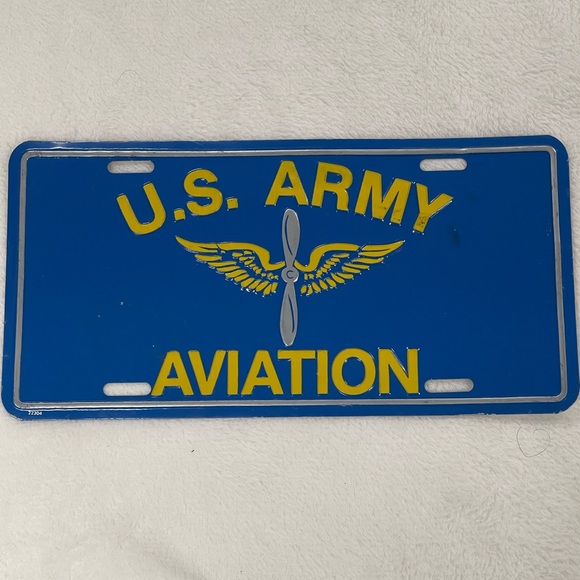 Other | Us Army Aviation License Plate | Poshmark